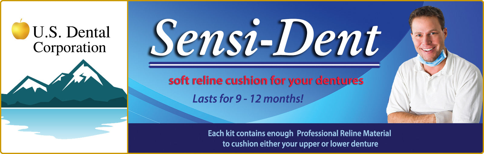 Best selling denture clearners, re-line kits and denture repair kits.